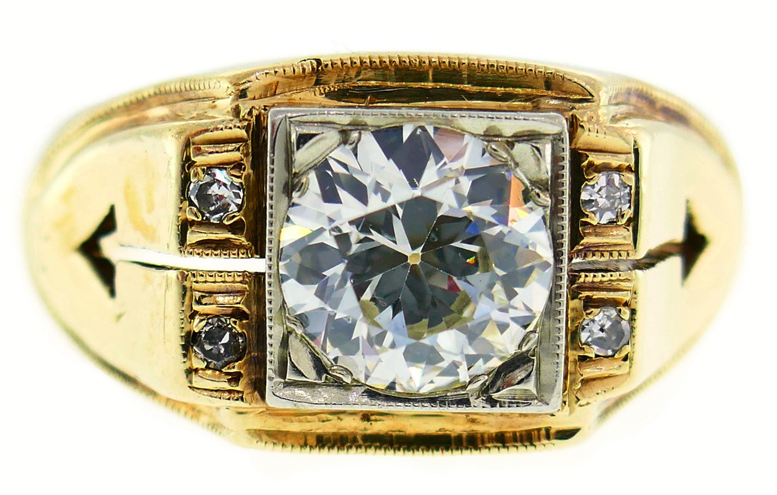 Victorian Old European Cut Diamond Gold Ring – Nadine Krakov Collection