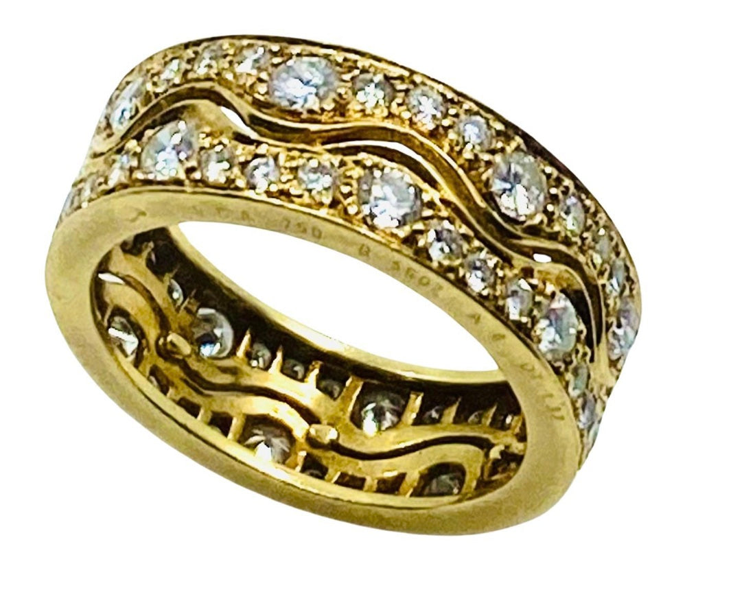 Van Cleef & Arpels Wave Diamond Ring – Nadine Krakov Collection